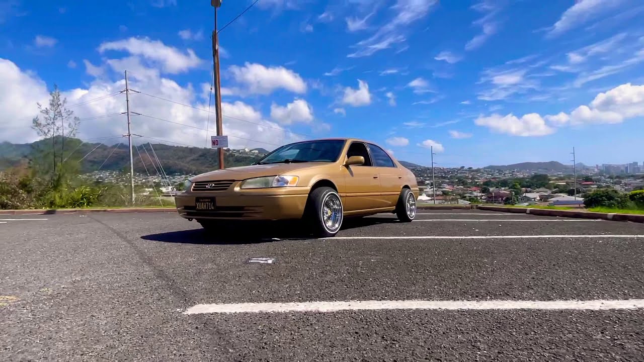 Old School Camry on Lowrider WireWheels - YouTube