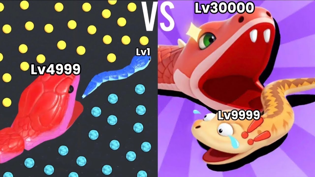Snake clash vs snake hero amizing and good gamplay - YouTube