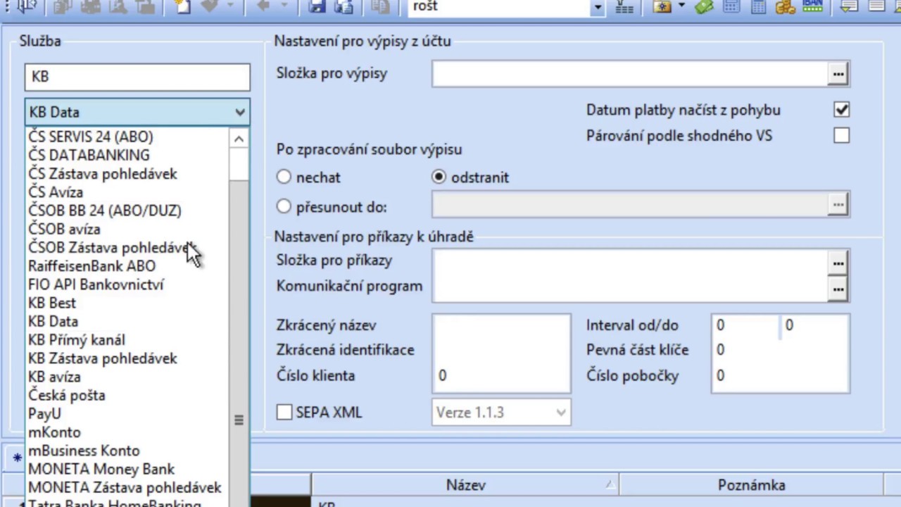 Nastavení Homebanking v programu POHODA - YouTube
