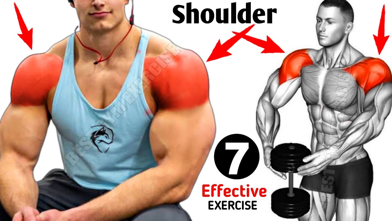 7 Best Bigger Shoulder Exercises At Gym - Shoulder Pump Workout - YouTube