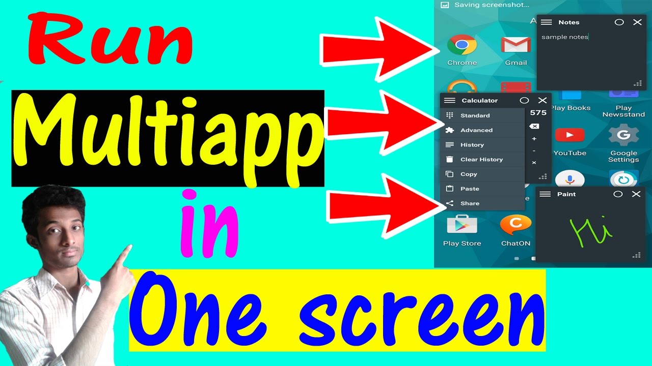 How To Run MultiApp in One Screen-android split screen multitasking ...