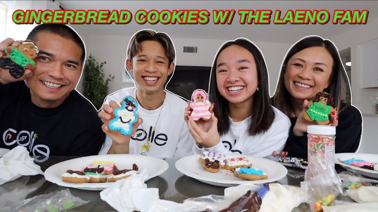 GINGERBREAD COOKIES WITH THE LAENO FAM | Vlogmas Day 22! - YouTube