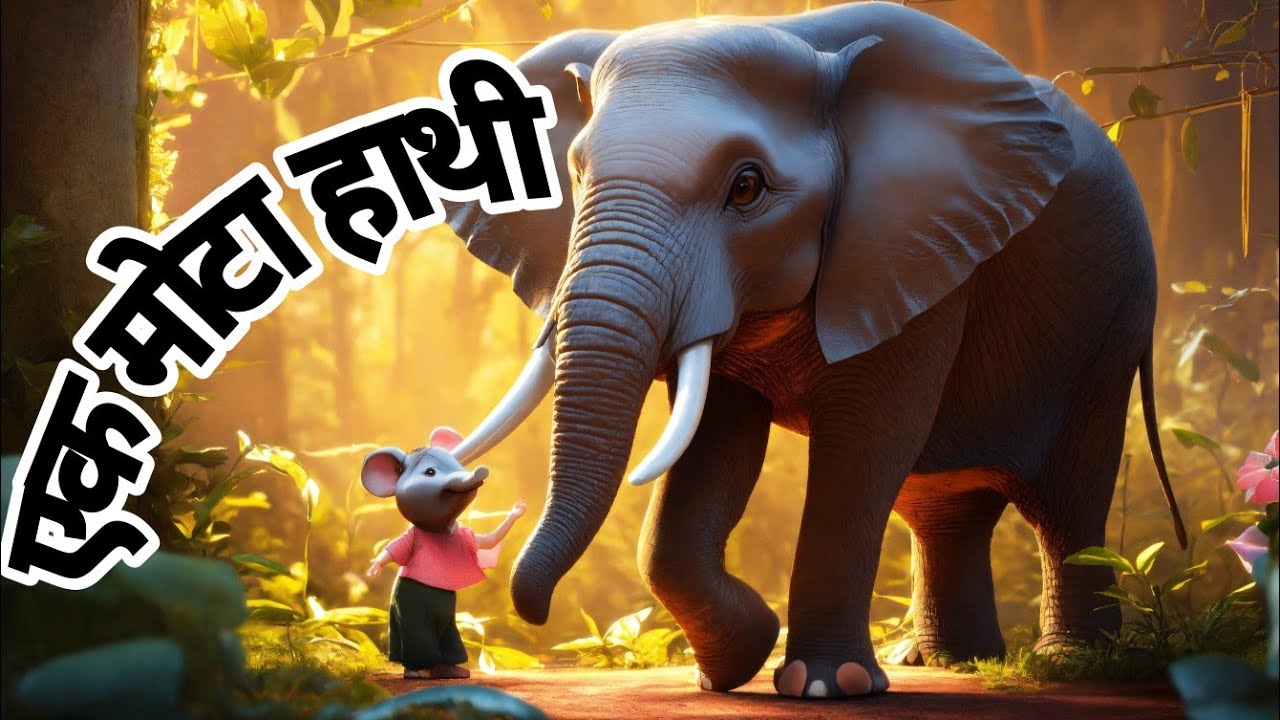 🐘 Ek Mota Hathi | एक मोटा हाथी | Hindi Rhymes for Kids | ek mota hati ...