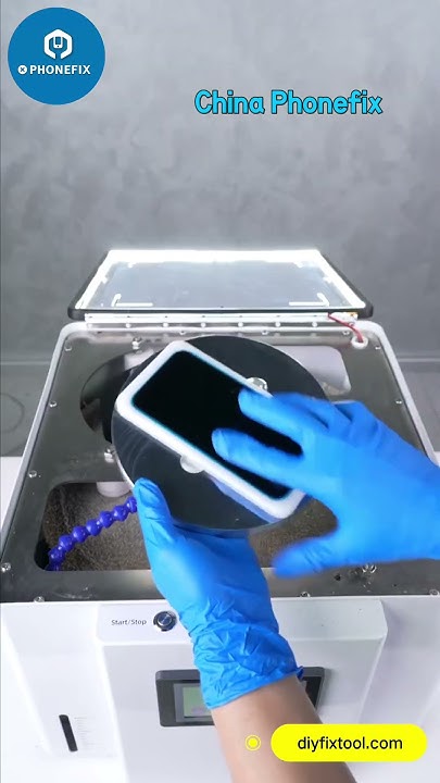 Remove iPhone Screen Scratches Via REFOX AP32 Grinding Polishing Machine - YouTube