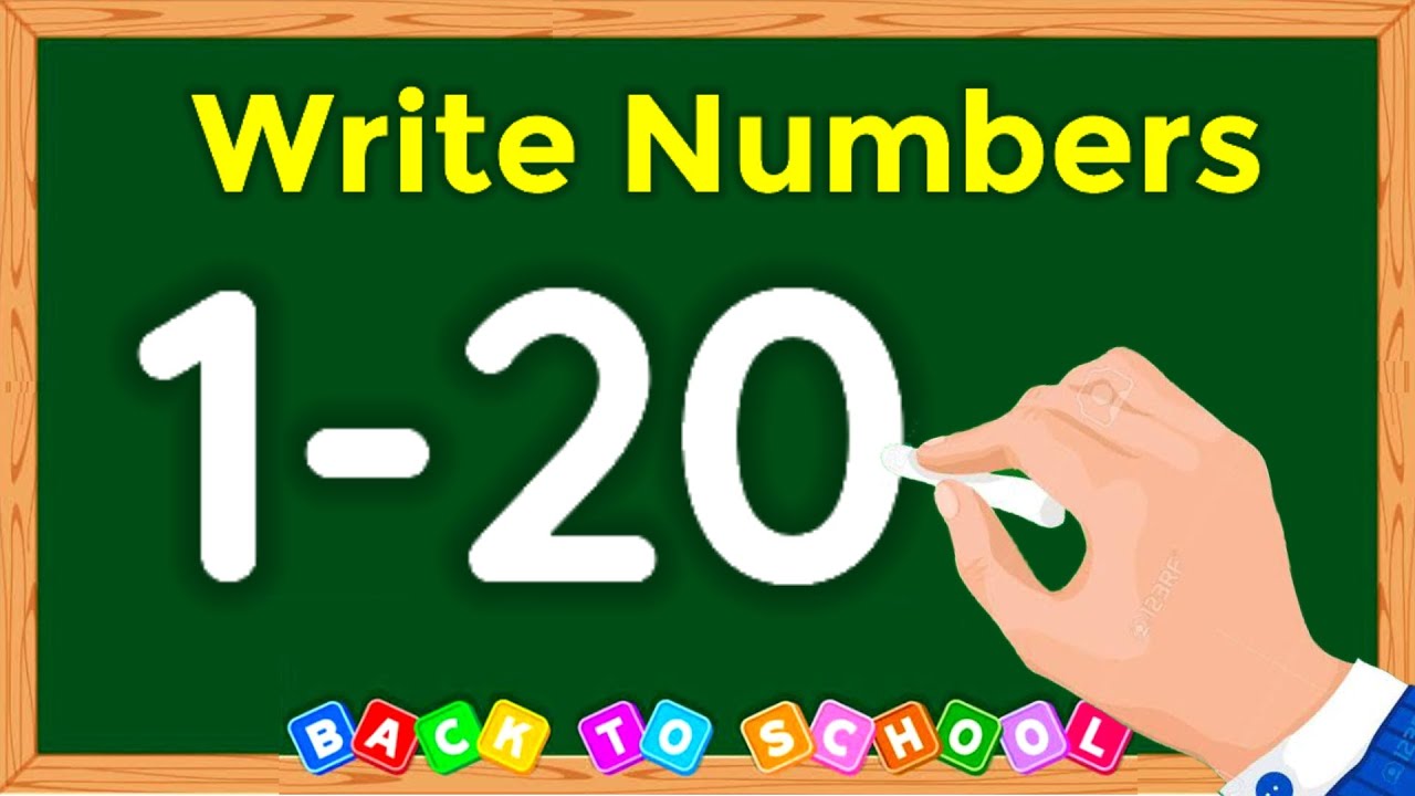 How to Write Numbers 1-20 | Number Names 1-20 | write numbers 1-20 ...