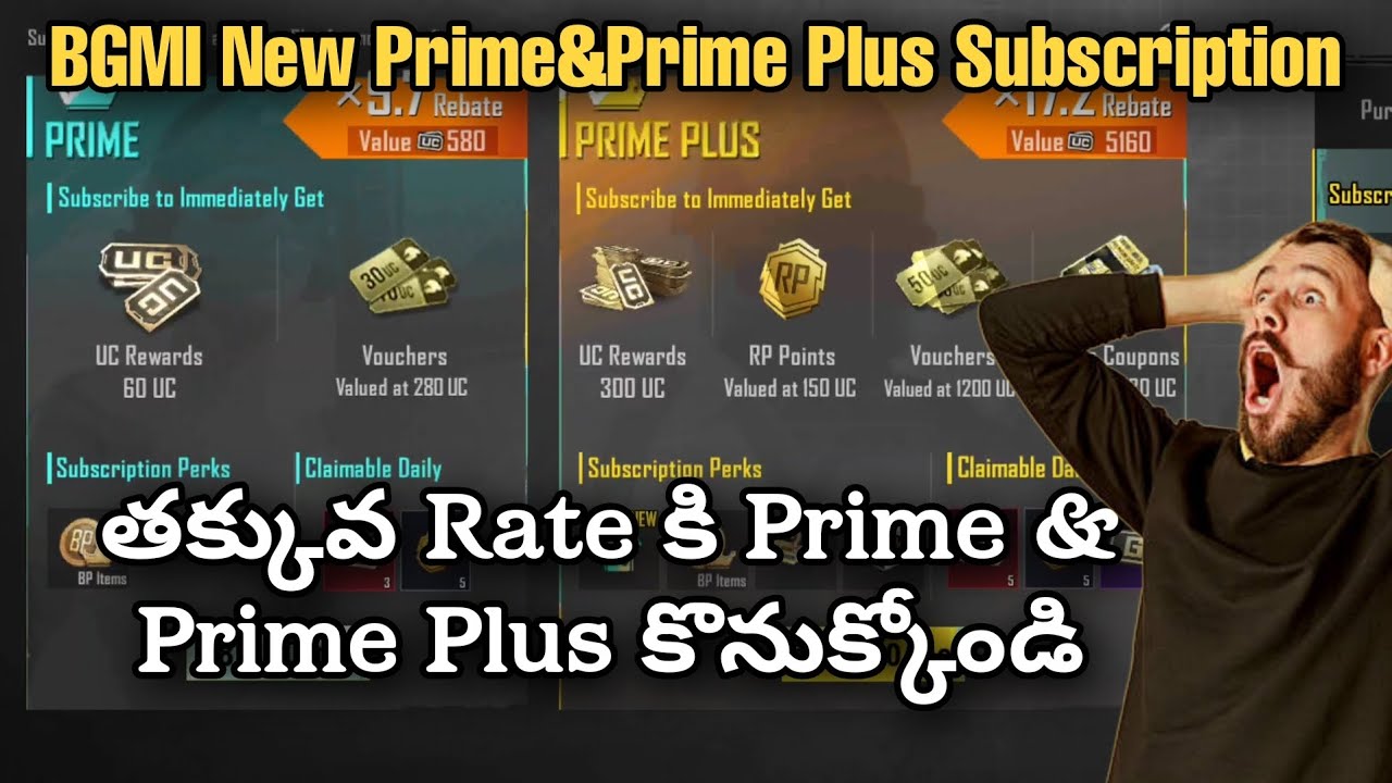 Bgmi Prime/Prime Plus Subscription At Low Price In Telugu | Taxx Gamer ...