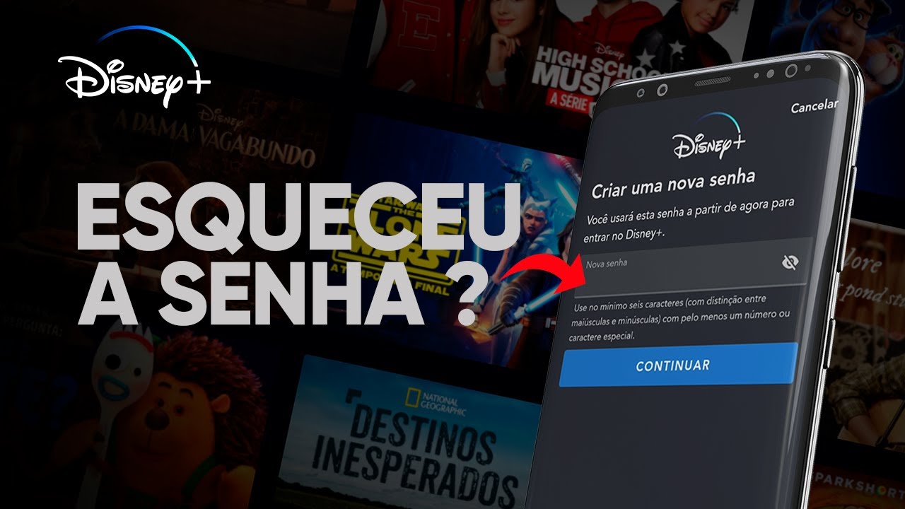 Como RECUPERAR a SENHA da CONTA do DISNEY+ - YouTube