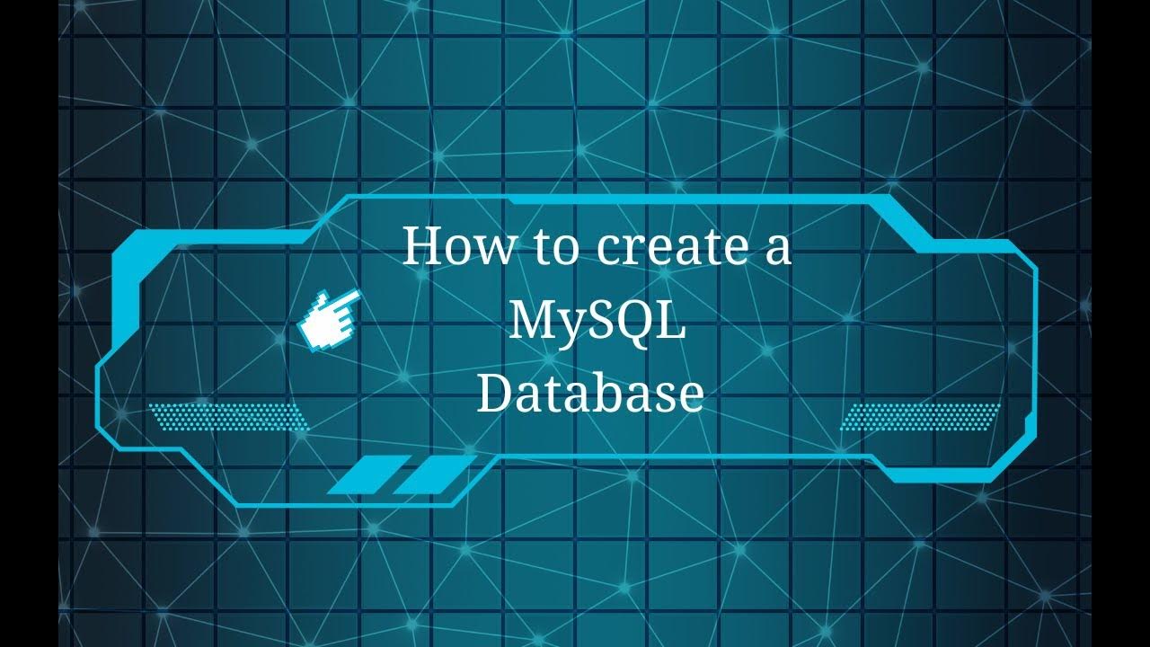 How To Create A Mysql Database For Beginners Database Mysql Mysqltutorials Php Beginners