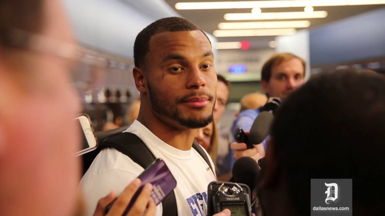 Dak Prescott first interview as the Starter - YouTube