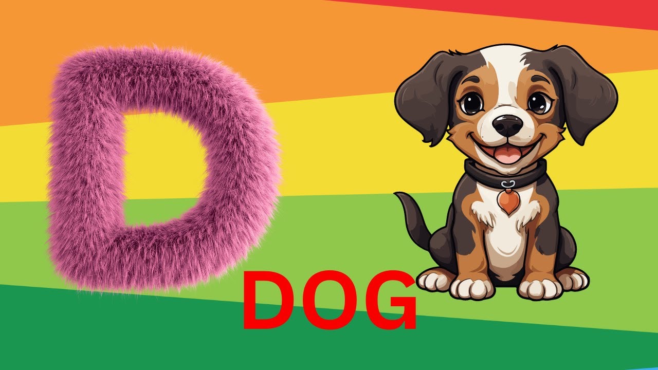 D is for DOG | ABC song From A to Z I ABC Song for Children | ABC song ...