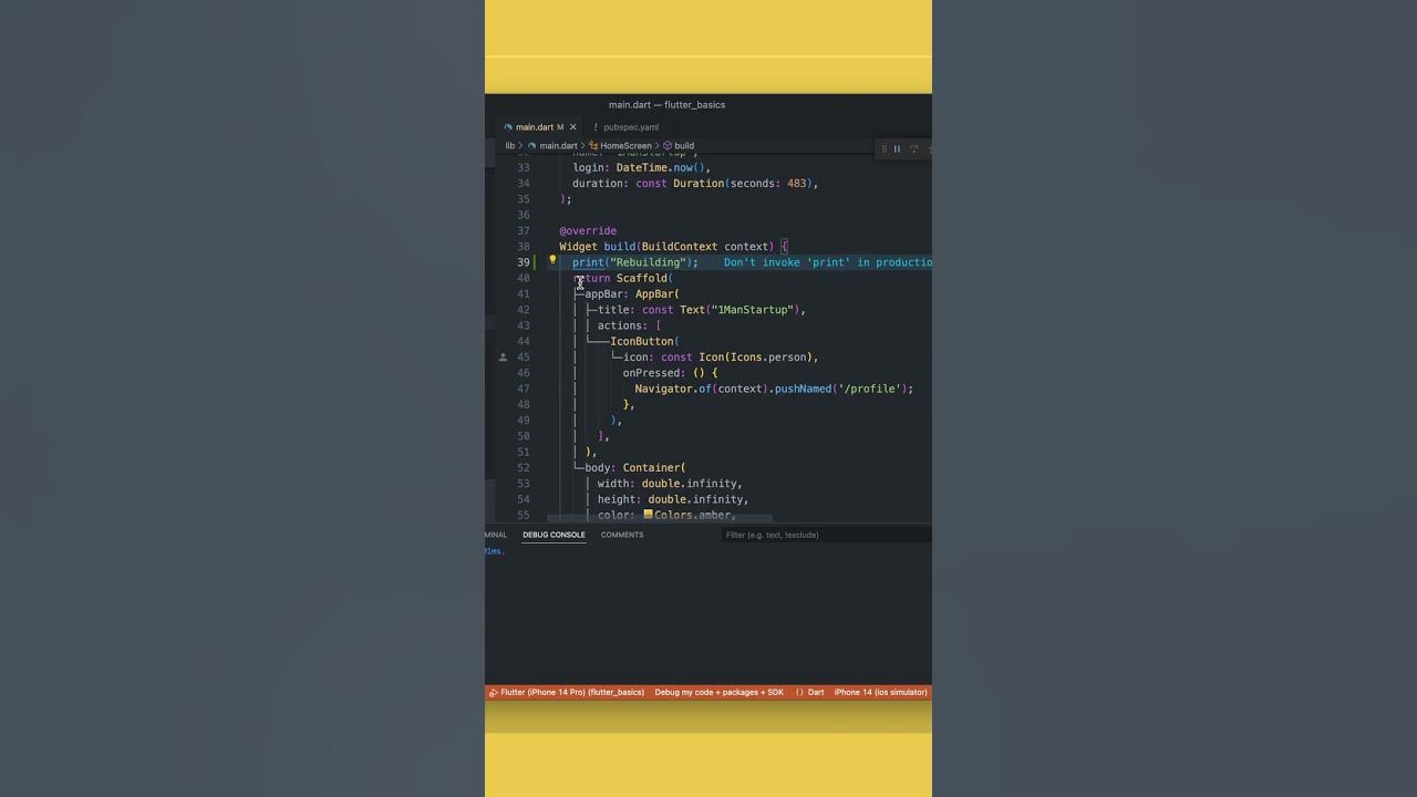 Flutter Debug Print - YouTube