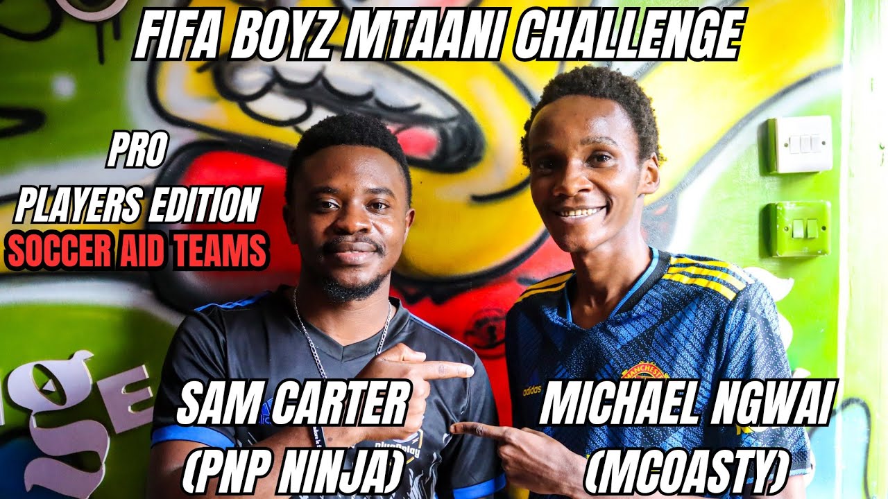 SOCCER AID TEAMS: SAM CARTER(PINK) VS MCOASTY(BLACK) - Pro Players ...