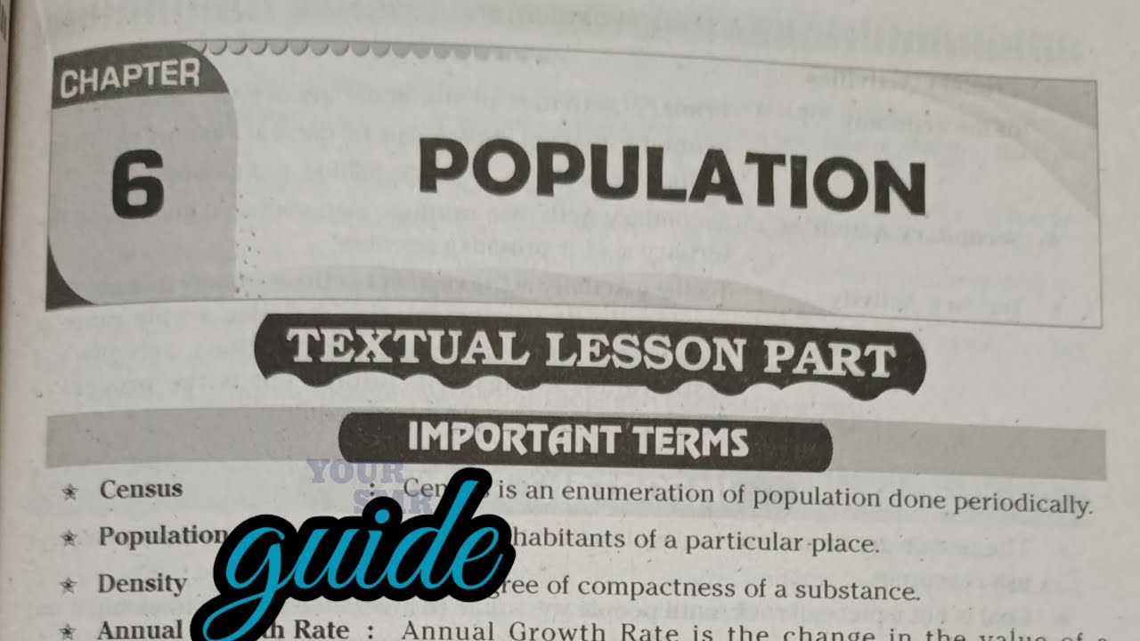 9th class social studies 6th lesson population lesson question and ...