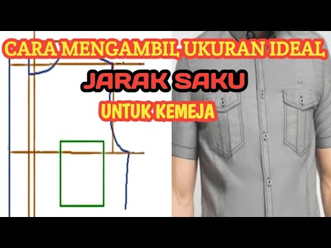 Cara menentukan ukuran, jarak & letak saku untuk kemeja ...