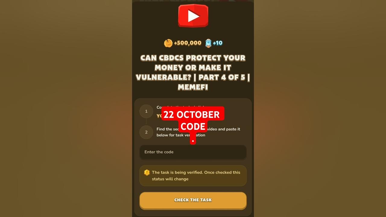 10Can CBDCs Protect Your Money or Make It Vulnerable? | Part 4 of 5 | MemeFi #memefi - YouTube