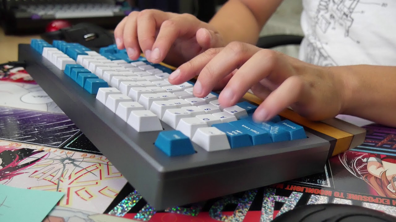 Norbauer Novatouch Lubed with JTK Sliders Typing Sounds - YouTube