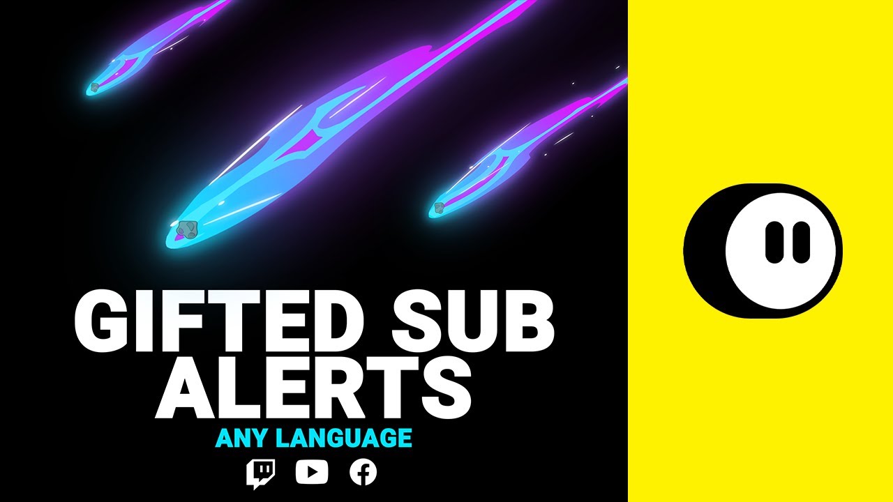 Meteor Gifted Sub Alerts for Twitch, YouTube, Facebook and Kick - Cyan ...