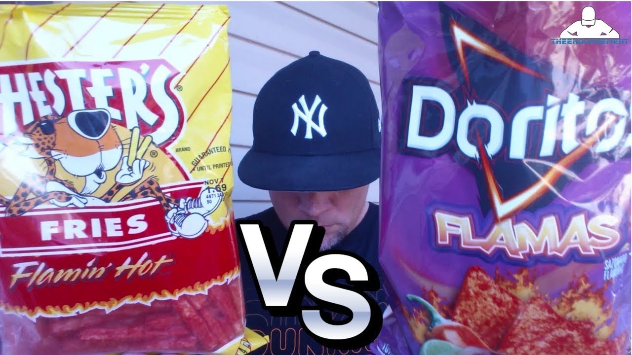 FLAMAS DORITOS® VS CHESTER'S® FLAMIN' HOT FRIES REVIEW - YouTube