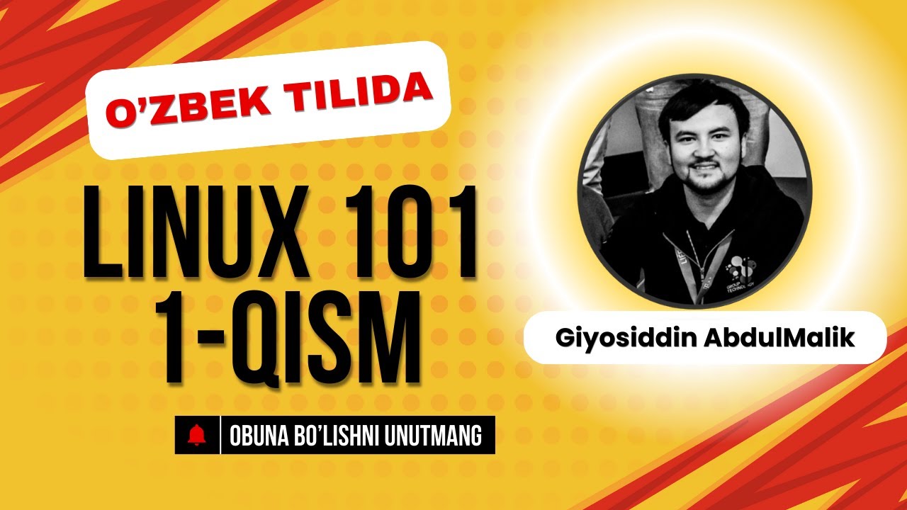 Linux 101 - Part 1. O'zbek tilida - YouTube