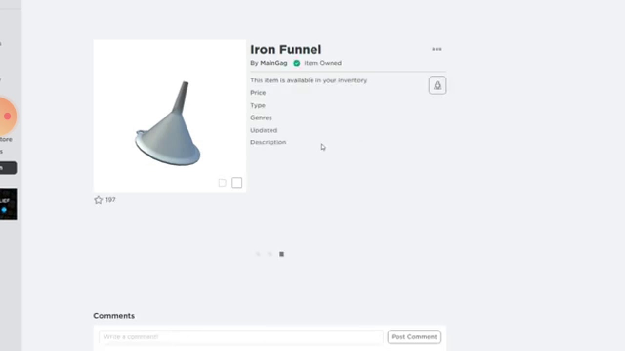 Iron funnEl is out (roblox limited time UGC) - YouTube