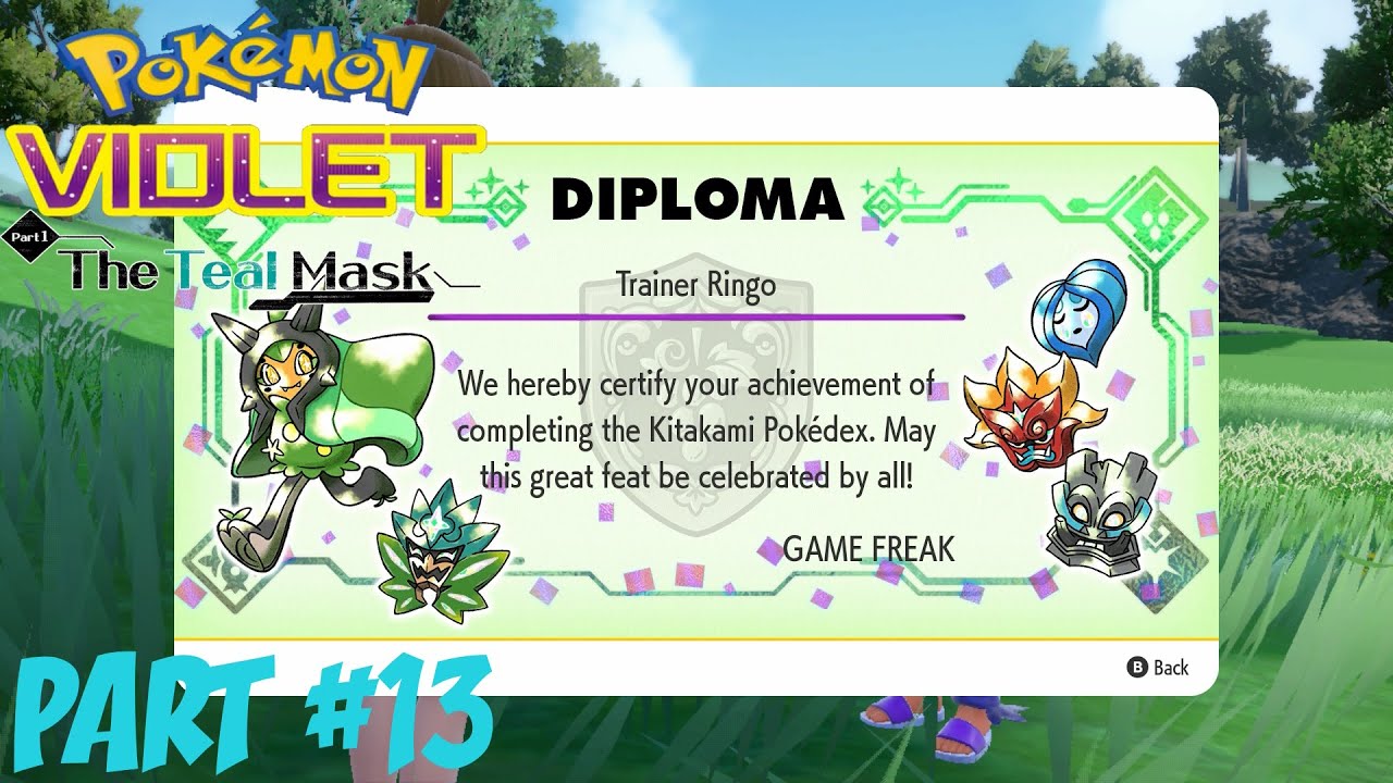 Pokemon Violet DLC Part 1: The Teal Mask - Part 13: COMPLETING THE ...