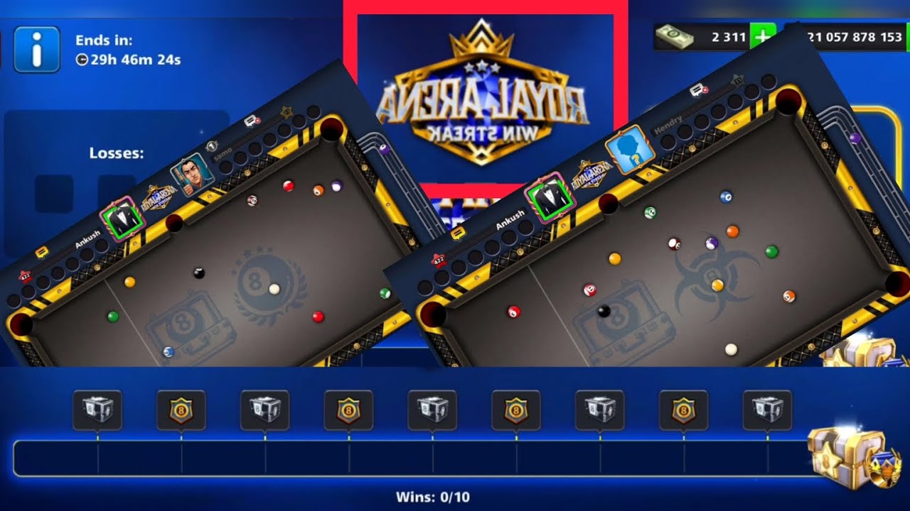 8 BALL POOL ROYAL ARENA WIN STREAK GAMEPLAY ANCIENT ROME SEASON - YouTube