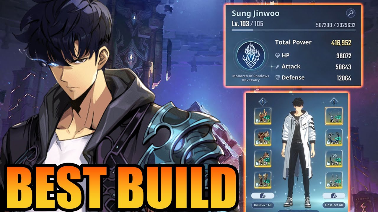 BEST SUNG JINWOO BUILD! NEW UPDATE 50K ATTACK! Solo Leveling Arise - YouTube
