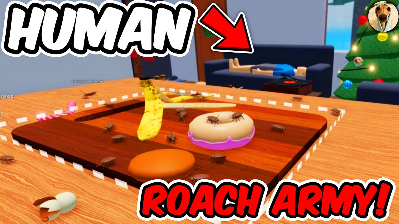 HUMAN VS ROACH ARMY IN ROBLOX!! - YouTube