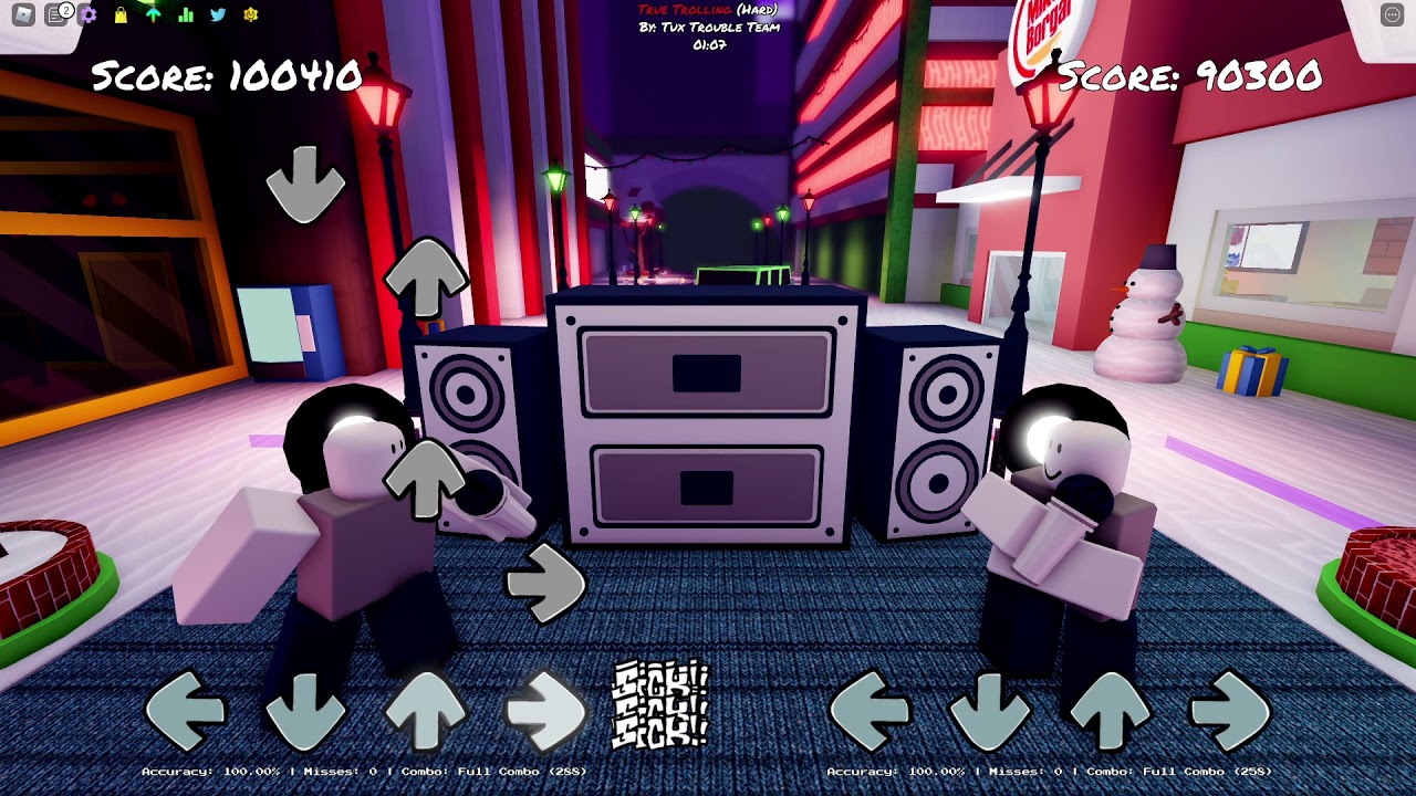 Roblox Funky Friday - True Trolling (Hard) Botplay [Both PFC] - YouTube