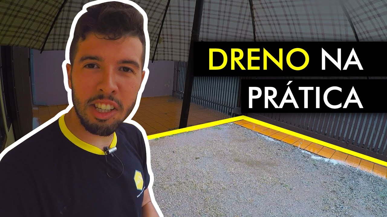 DRENO NA PRÁTICA! Como realizar DRENAGEM no muro? ou no quintal de casa ...