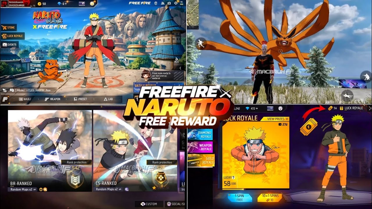 FREE FIRE x NARUTO Full Details 🔥 - YouTube