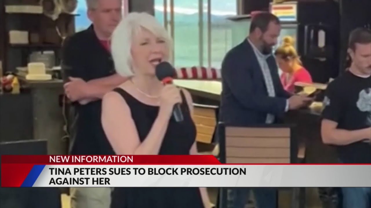 Tina Peters sues to block prosecution against her - YouTube