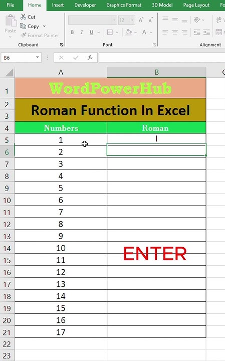 Roman Function In Excel | Excel Tutorial In Bangla | #shorts #excel ...