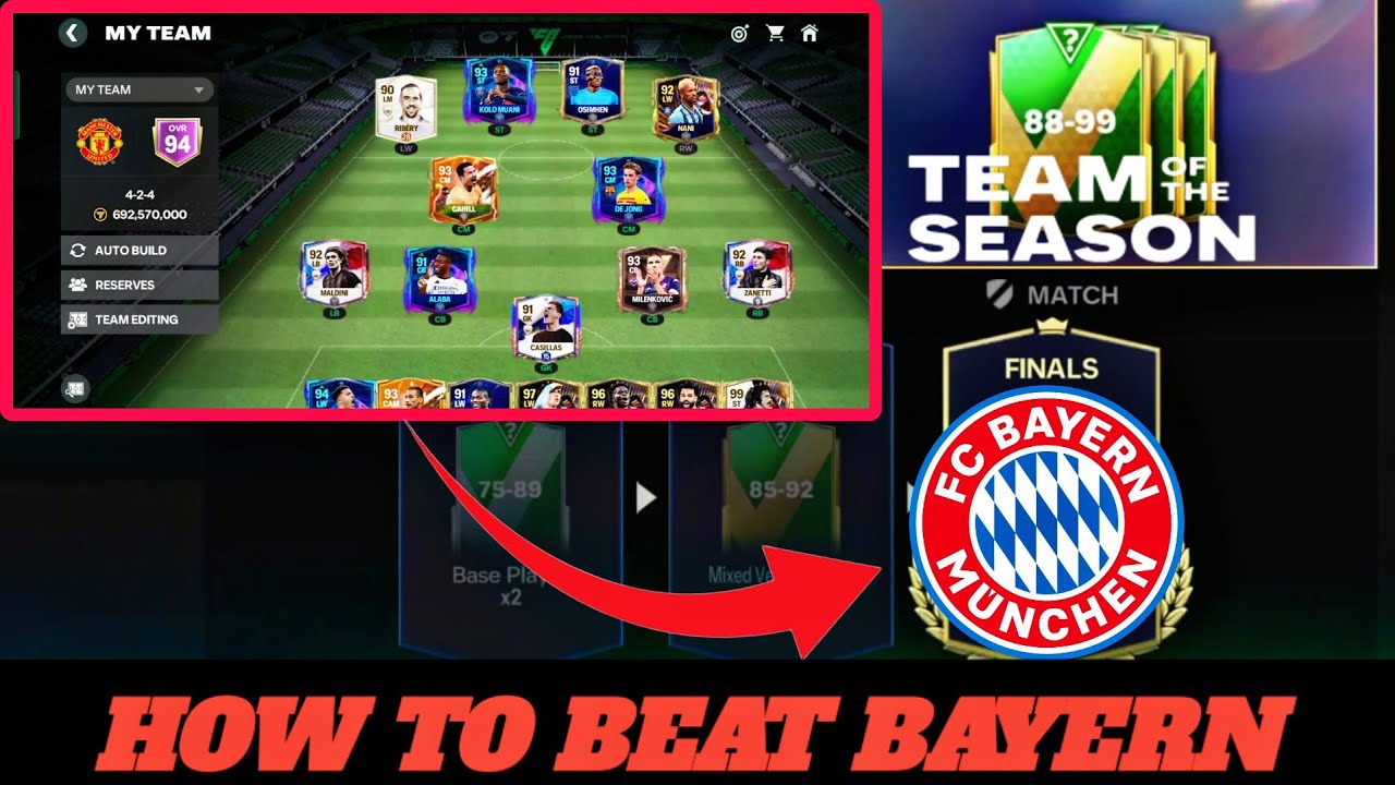 BEATING FC BAYERN IN TOTS WEEKEND CHALLENGE WITH FREE CARDS! FC MOBILE ...