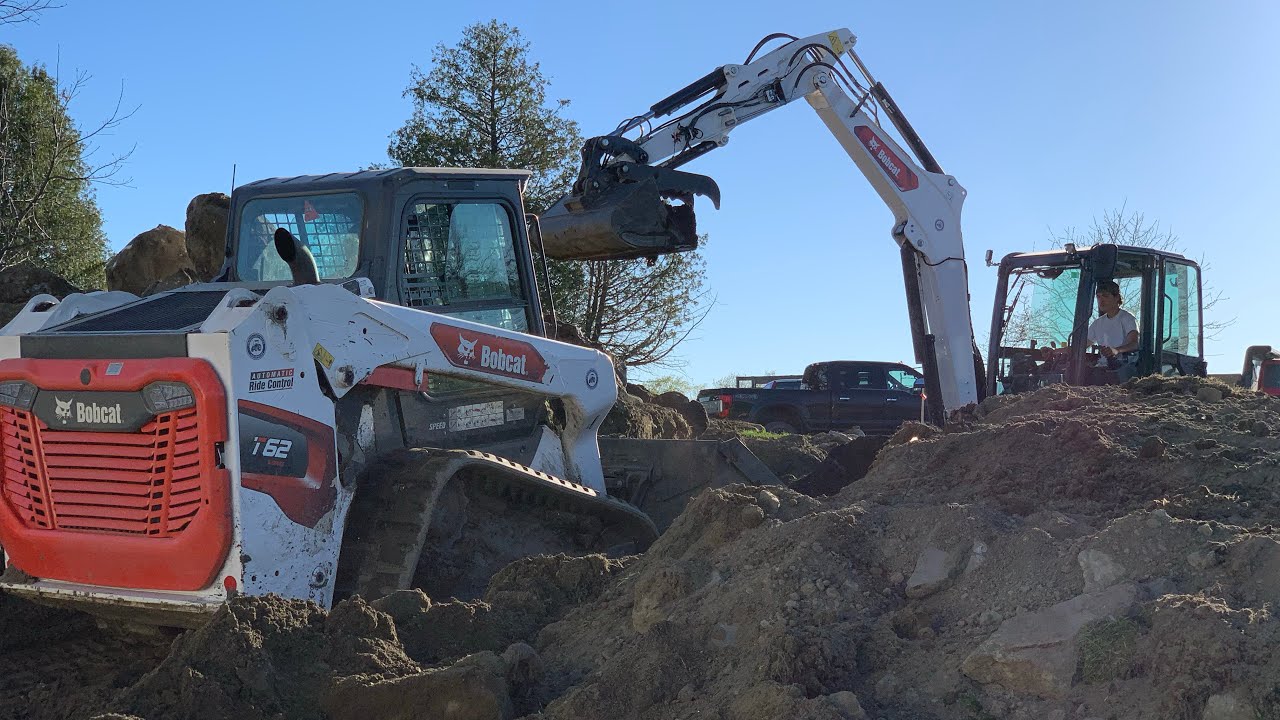 Digging a ROOT CELLAR!! E60 Excavator - YouTube
