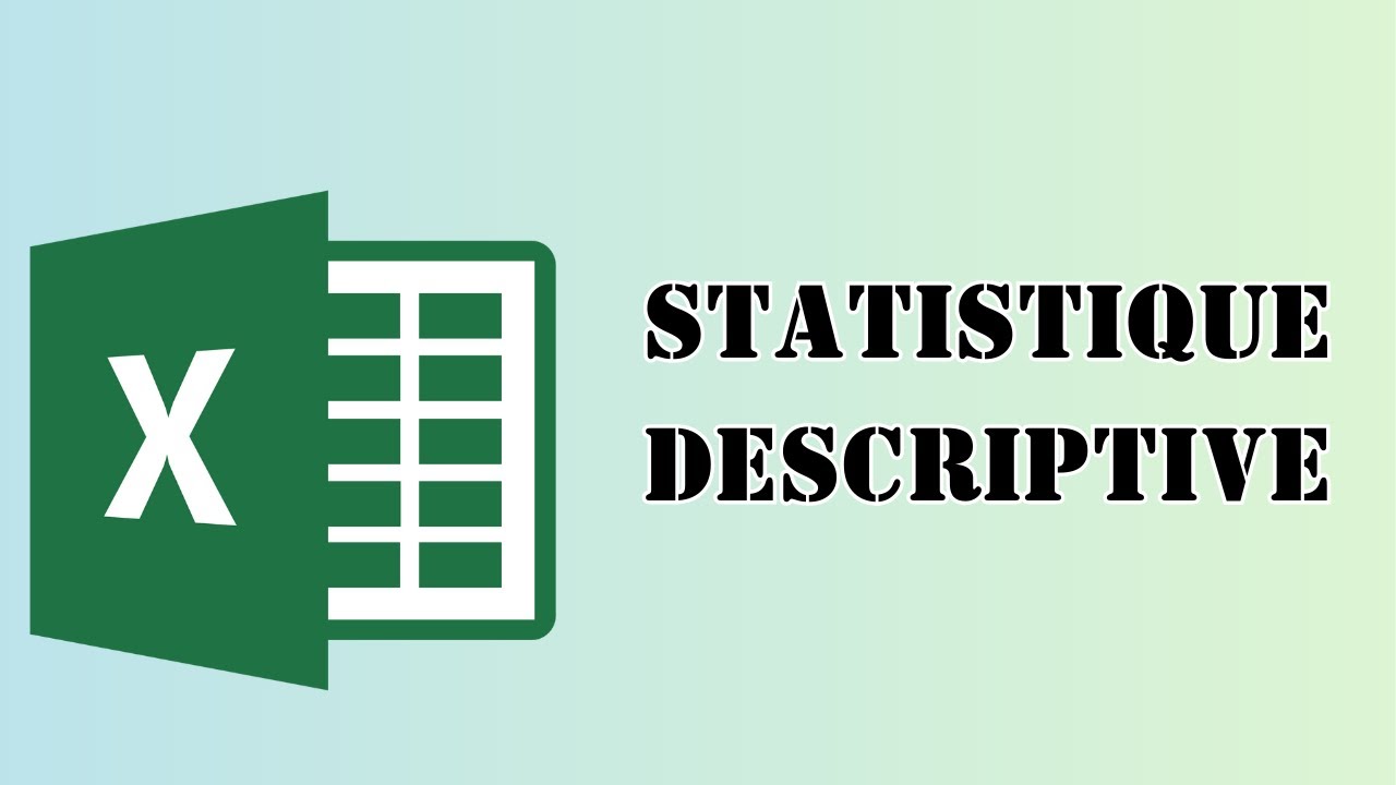 statistique descriptive dans Excel - YouTube