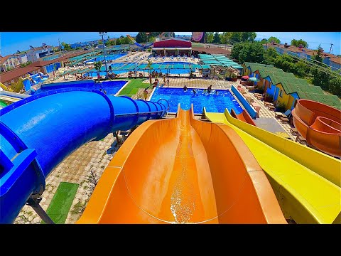Orange Kamikaze Water Slide at Trend Aqua Park