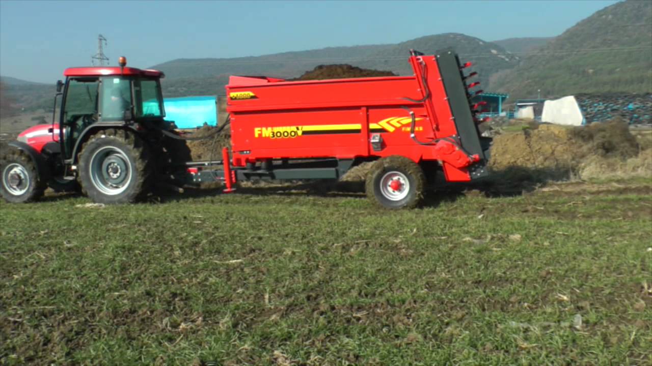 FIMAKS FMGR5 / MANURE SPREADER / GÜBRE RÖMORKU / 5 ton - YouTube