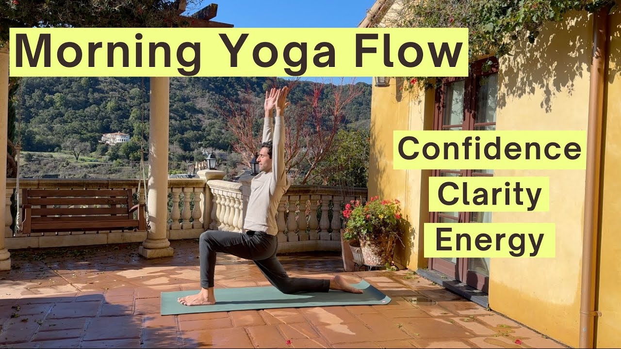 20 Min Morning Vinyasa Yoga Routine for Confidence and Clarity - YouTube