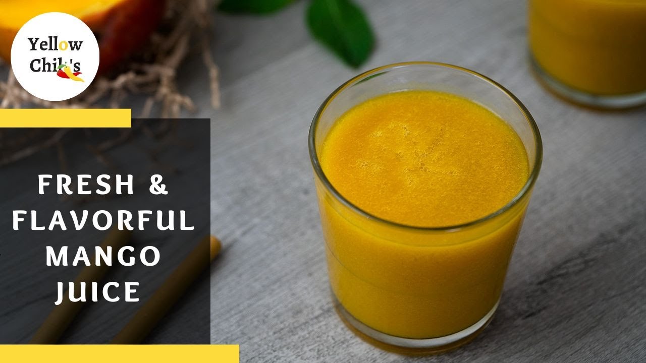 Mango Juice Recipe | A Simple Homemade Summer Drink - YouTube