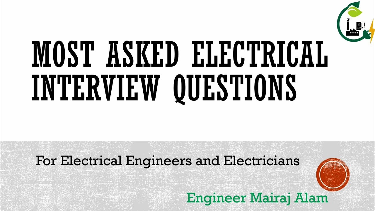 Most Asked Electrical interview Questions | interview Questions for ...