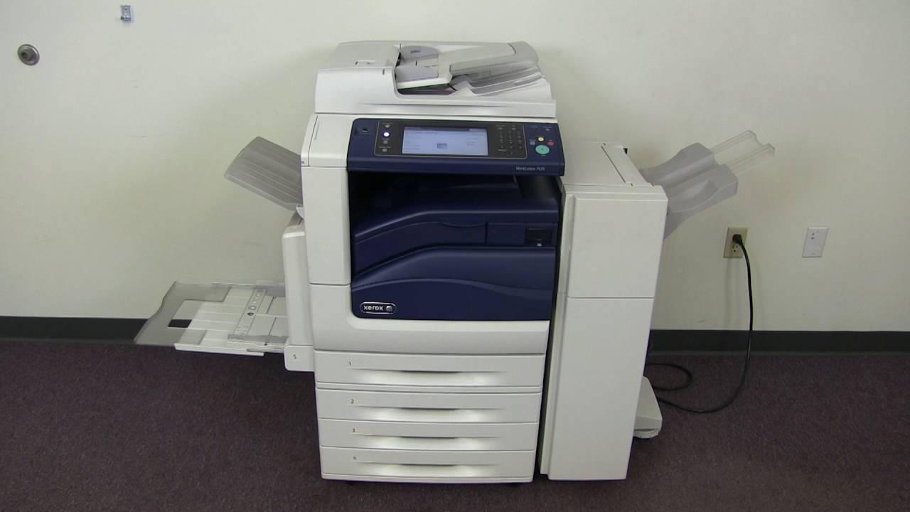 Xerox Workcentre 7525 44K 41K - YouTube