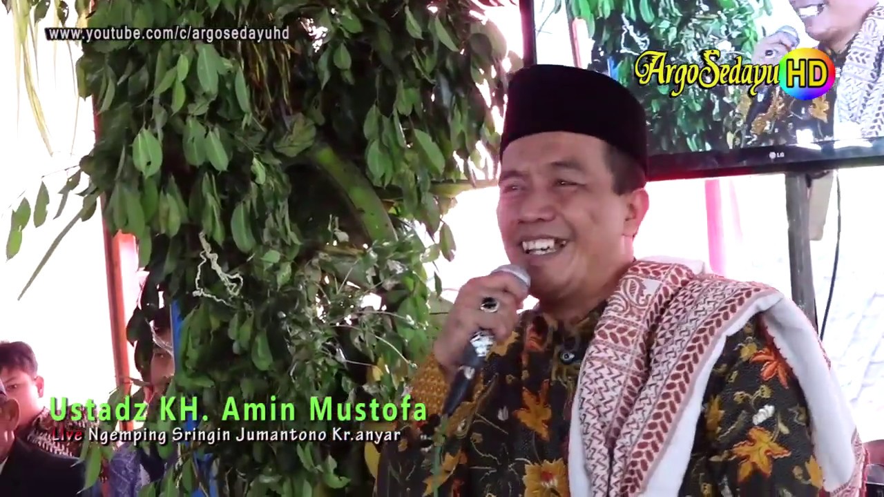 Pengajian Lucu KH Amin Mustofa dari Solo & Rebana Darussalam - YouTube