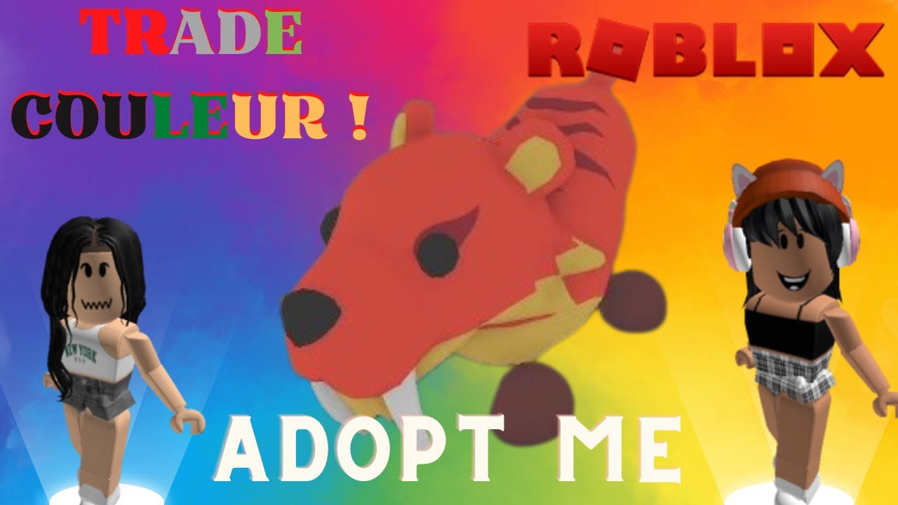 UN SABERTOOTH TROP BIEN !!!! ADOPT ME TRADE ROBLOX FR - YouTube