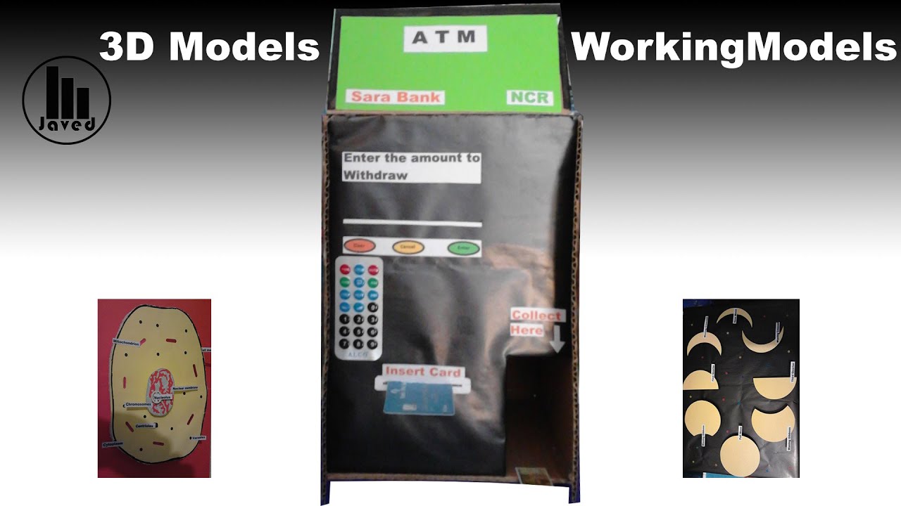 ATM Machine 3D Working Model #shorts#ATM #3DModel #WorkingMechanism ...