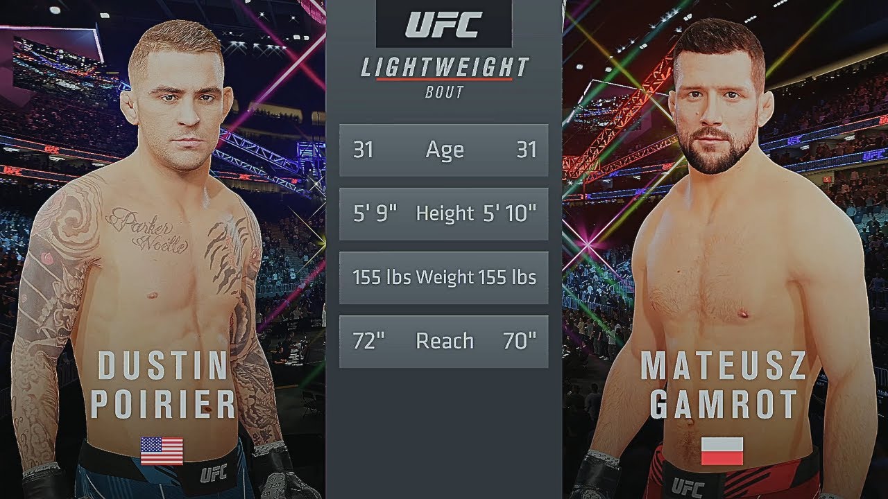 Dustin Poirier Vs. Mateusz Gamrot : UFC 4 Gameplay (Legendary ...