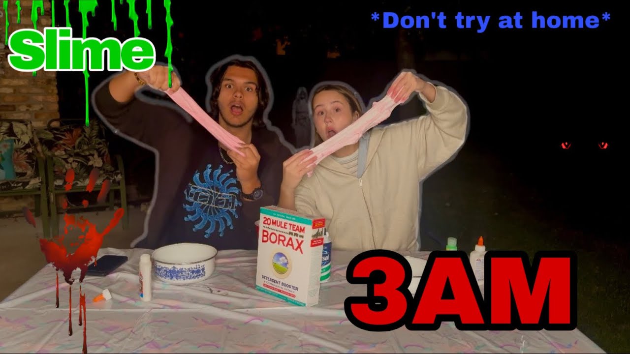 Making slime at 3AM gone wrong😳 - YouTube