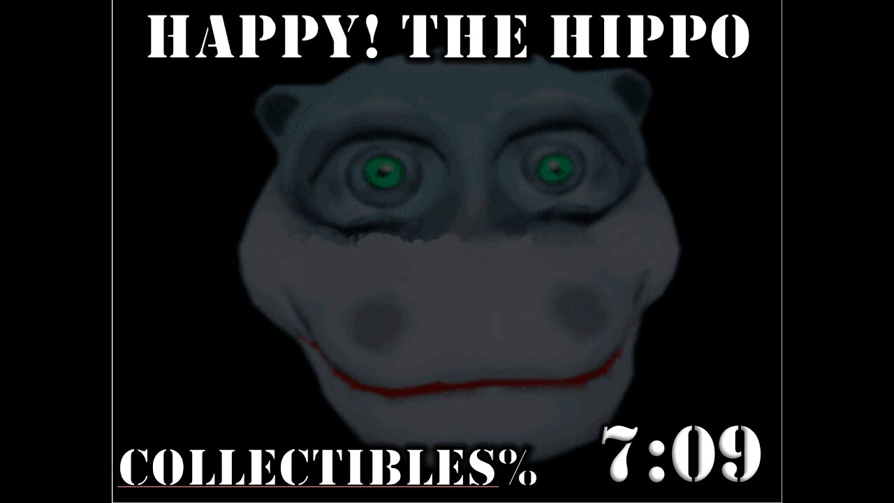 Cursed run for cursed game - happy! the hippo Collectibles% 7:09 - YouTube