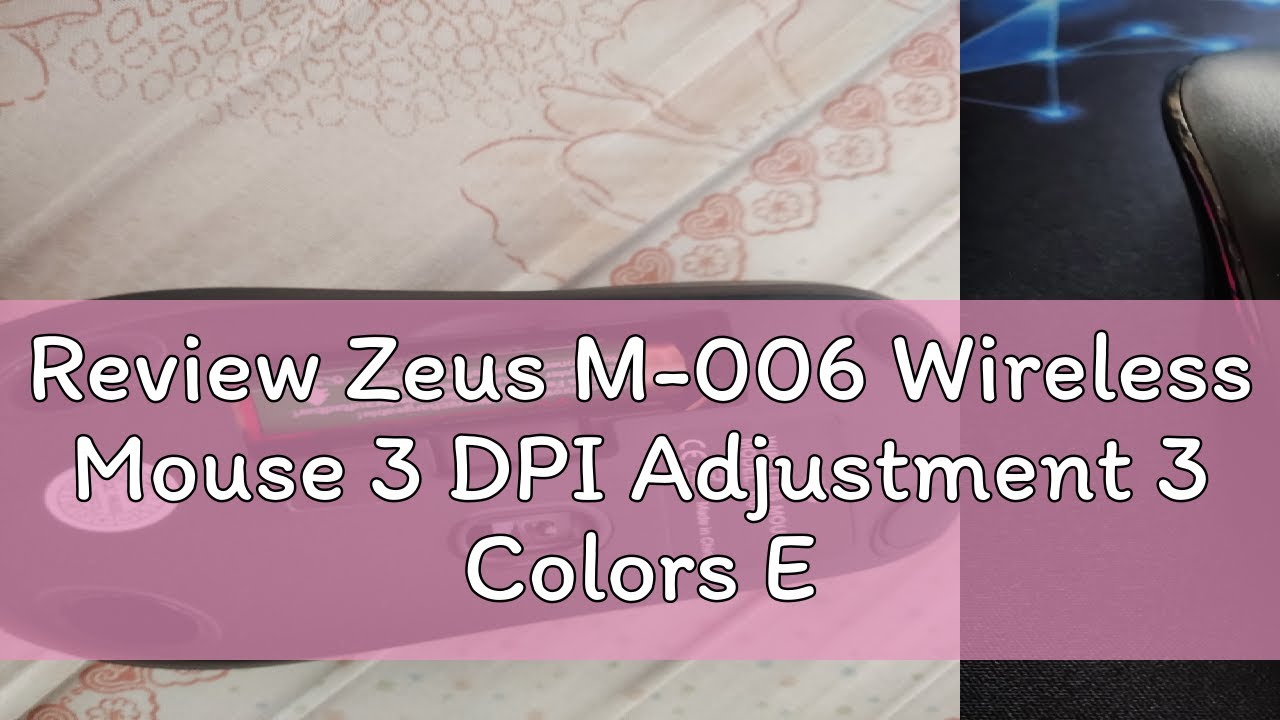 Review Zeus M-006 Wireless Mouse 3 DPI Adjustment 3 Colors Ergonomic ...