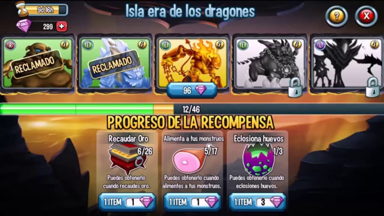 Monster Legends l Isla Edad de los Dragones l 3. Firesque - YouTube